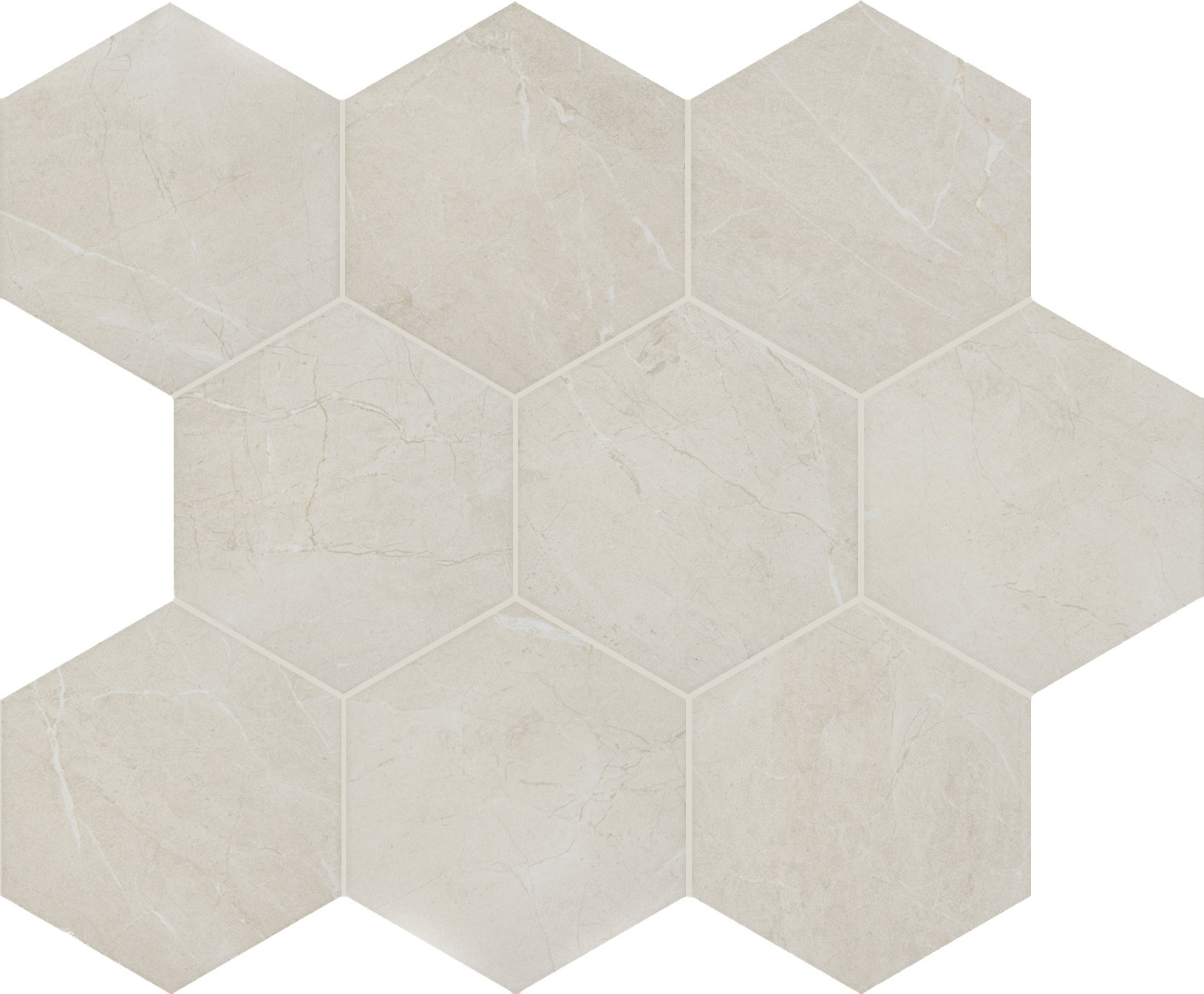 Daltile Perpetuo 8" X 8" Hexagon Porcelain Marble Look Wall & Floor ...
