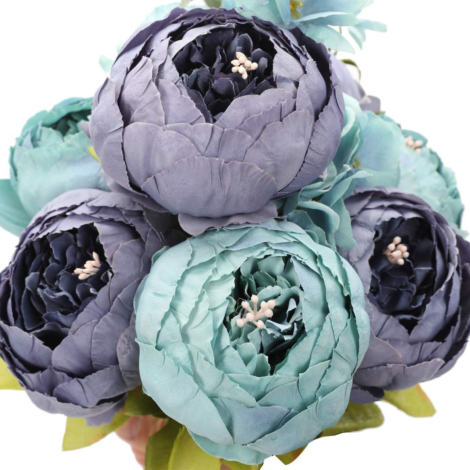 Primrue Artificial Peony Silk Fake Flowers for Vintage Wedding and Home ...