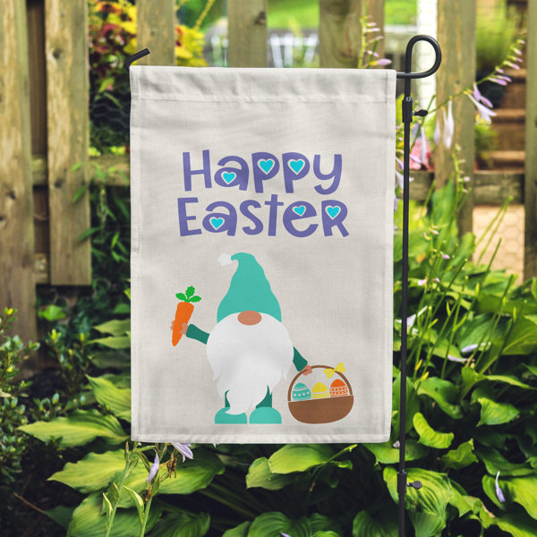 The Holiday Aisle® Gadar Double Sided 18'' H x 12'' W Satin Easter ...