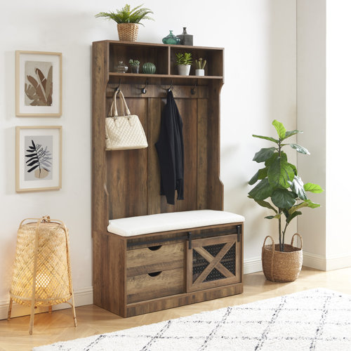 Hooks Hall Trees You'll Love | Wayfair