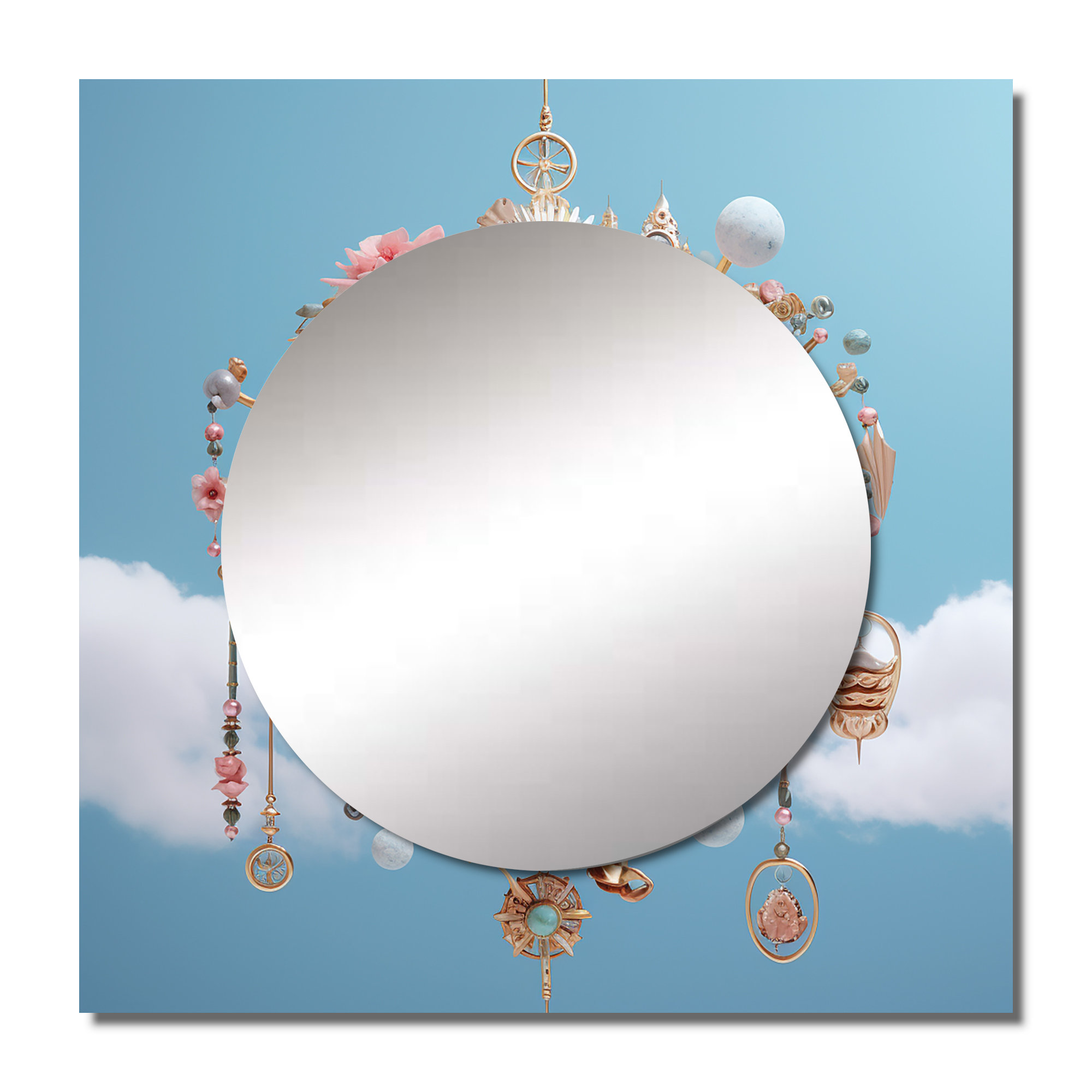 Design Art Eye Of The Beholder Surrealism - Eye Large Square Mirror ...