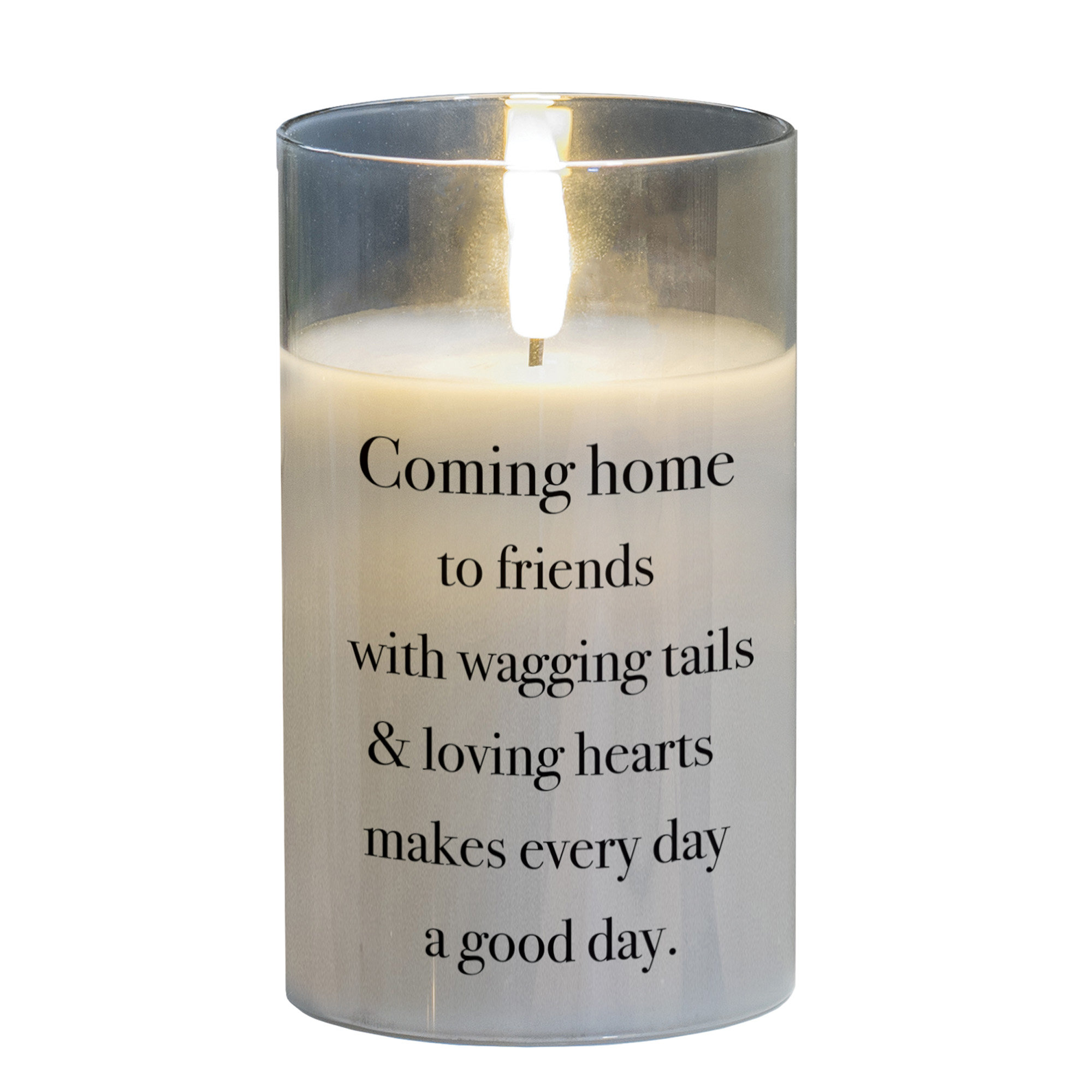 Trinx Coming Home to Friends LED Candle | Wayfair