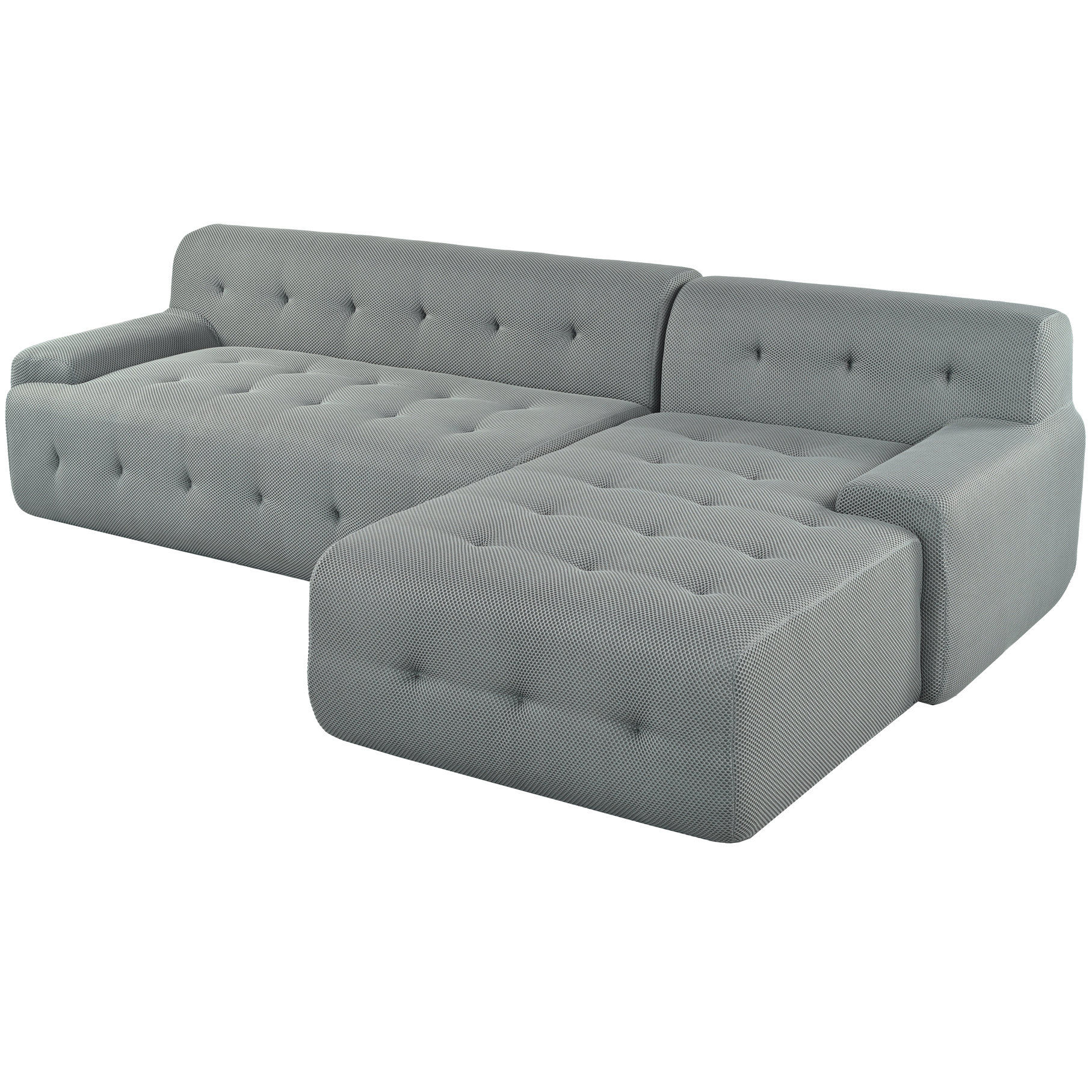 Ivy Bronx L-shaped Modular. 2, No Assembly. Comfortable Foam Padding ...