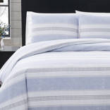 Truly Soft Kiel Stripe Flannel Cotton Flannel Striped Comforter Set ...