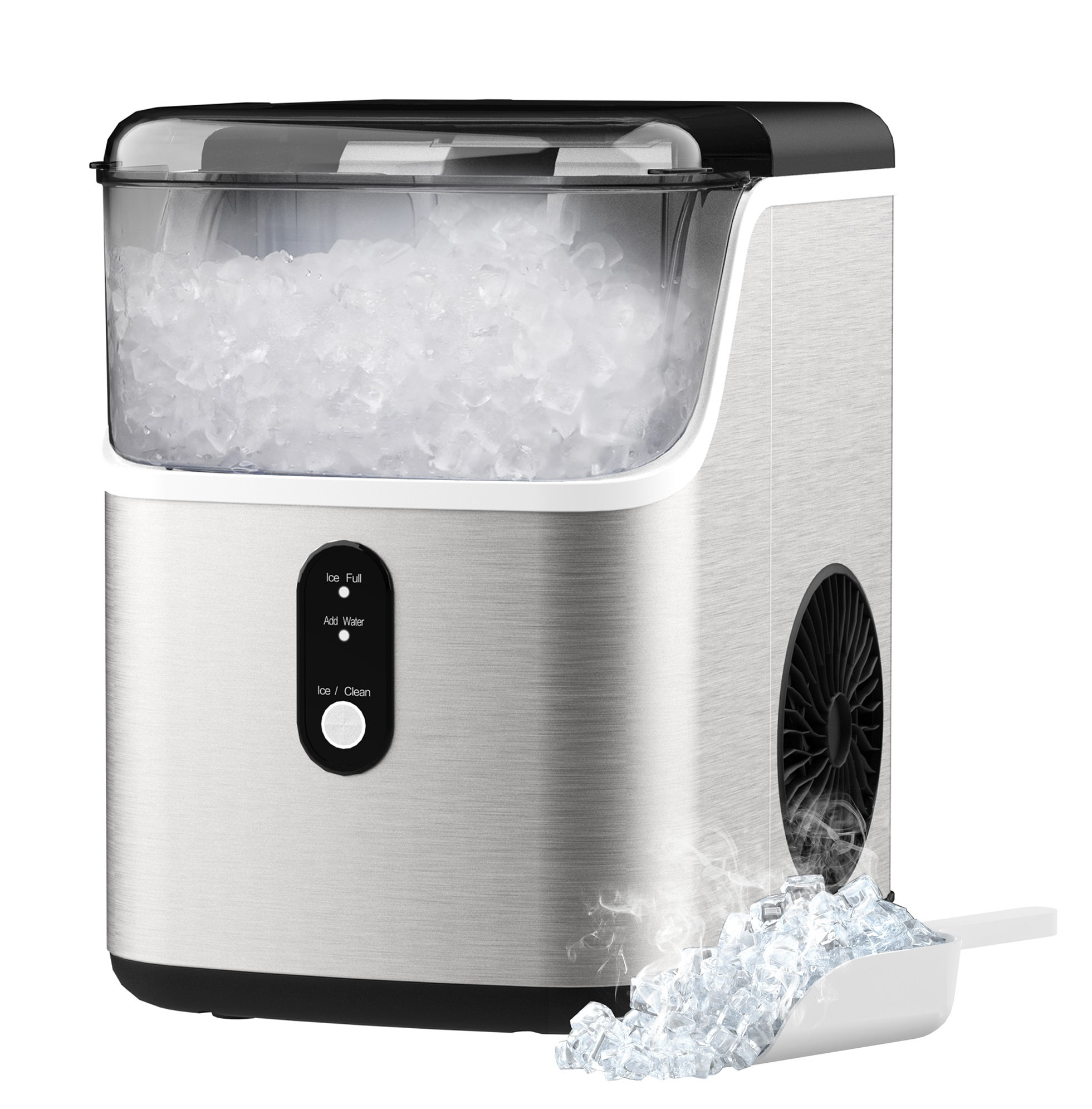 Advwin Nugget Countertop Ice Maker, 33Lbs/24H Pebble Ice Machine with ...