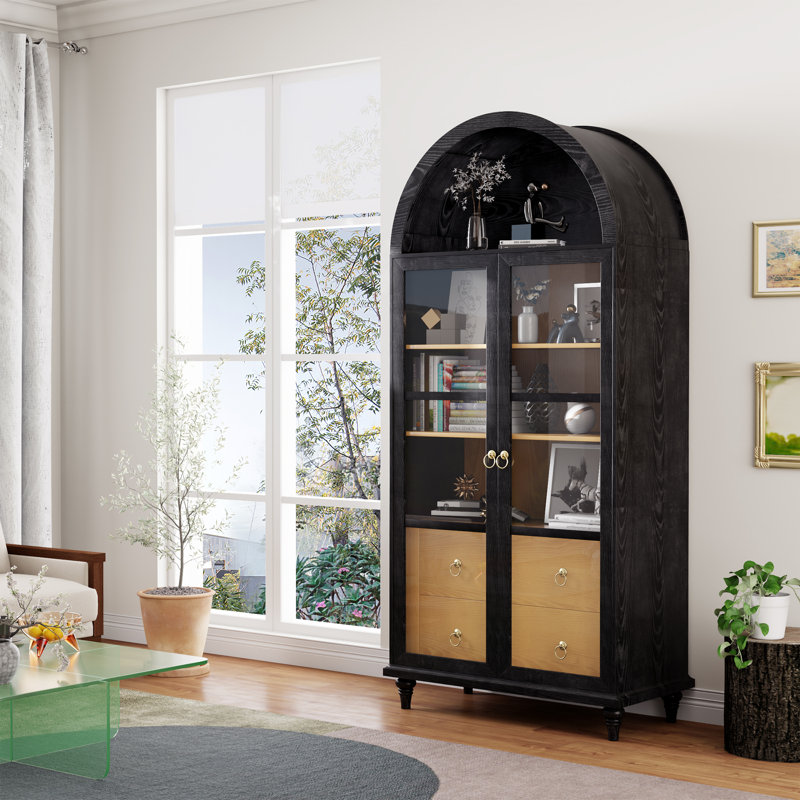 Charlton Home® Arched Display Cabinet | Wayfair