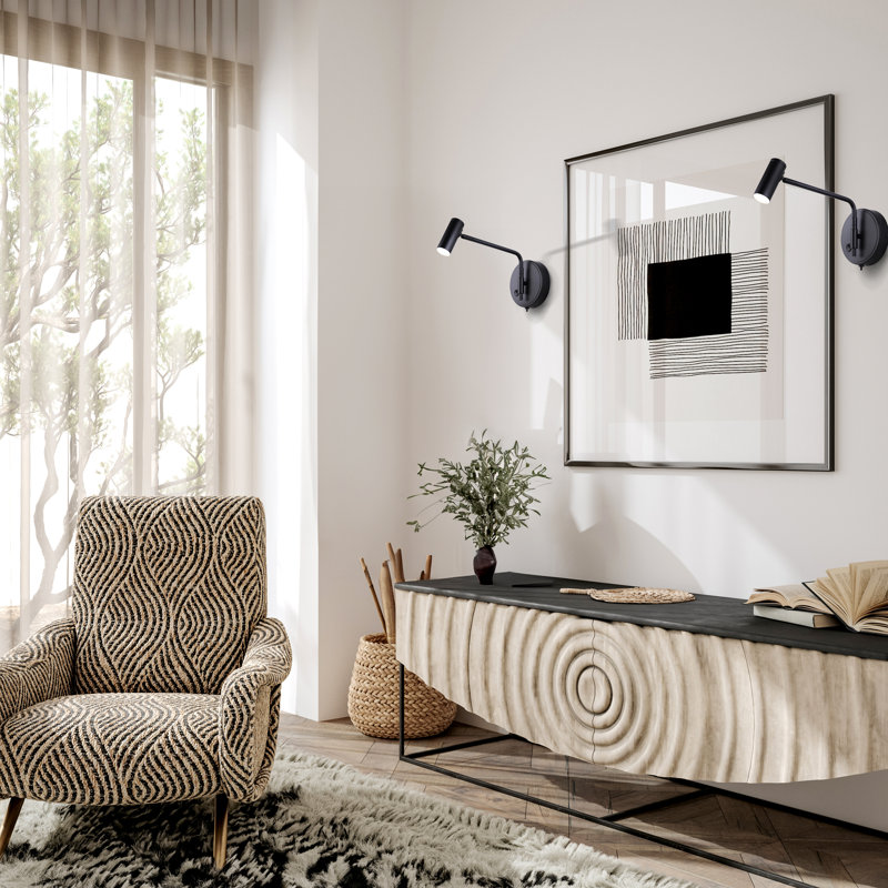Latitude Run® Gavins Metal LED Plug-in Spotlight & Reviews | Wayfair