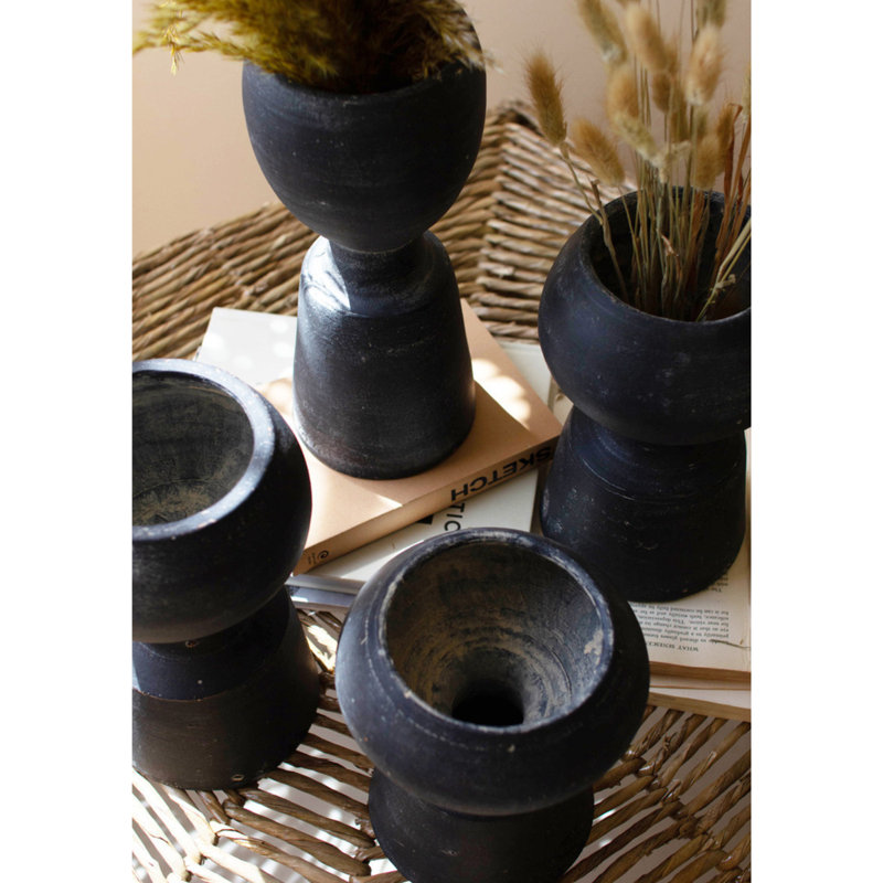 Joss & Main Adam 4 Piece Handmade Ceramic Table Vase Set | Wayfair