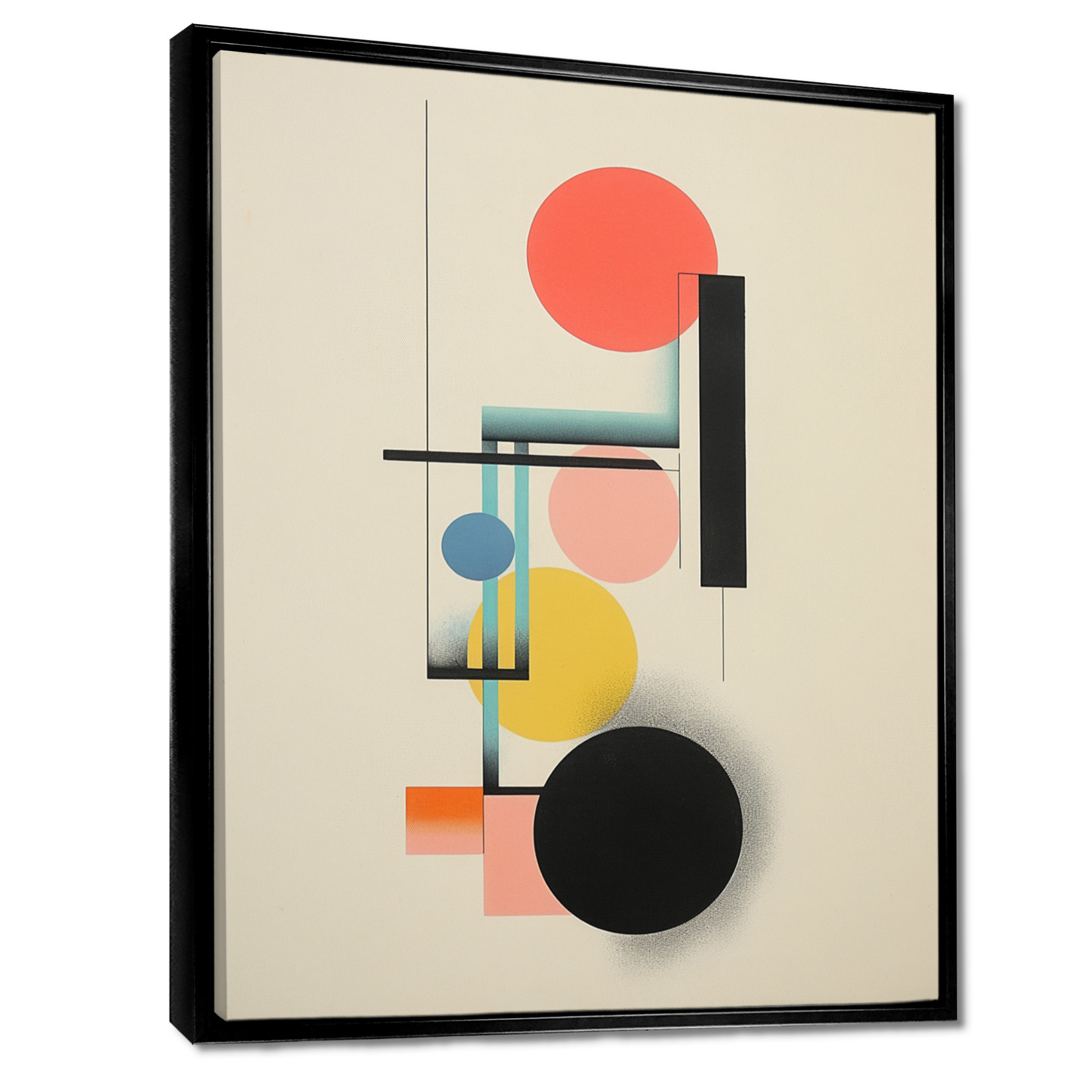 Wrought Studio Equilibrium Geometric Circular Retro Colour - Minimalism ...