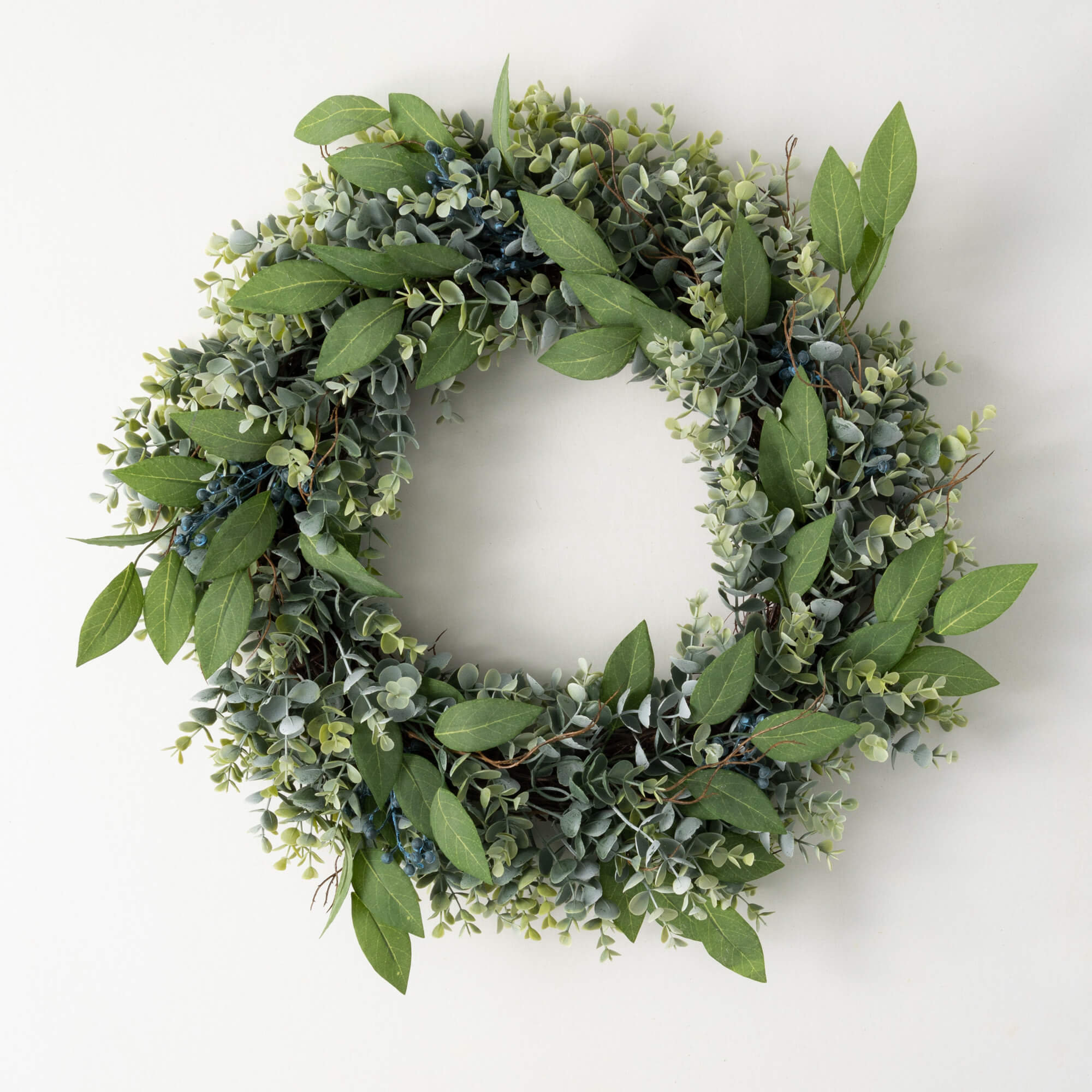 Primrue Eucalyptus & Sage Plastic Wreath & Reviews | Wayfair