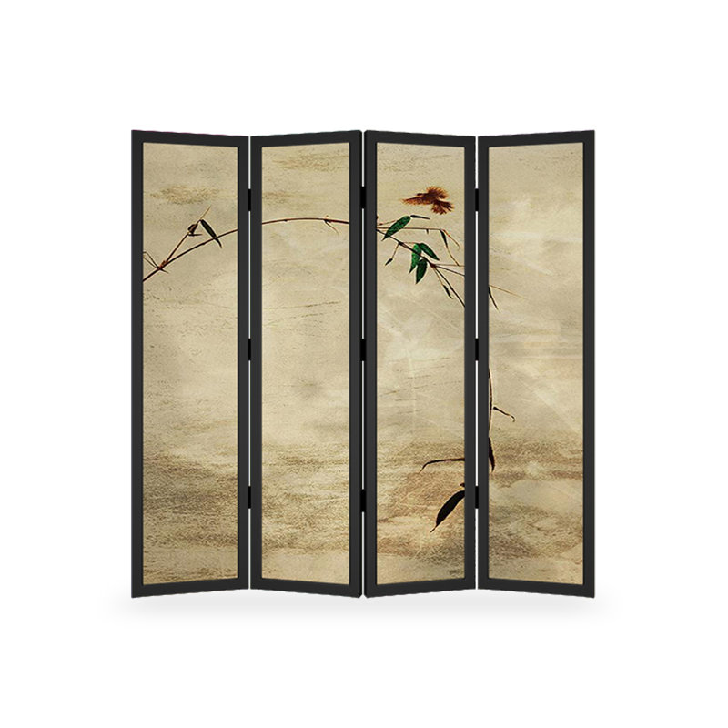 Red Barrel Studio® 17.72" Black;Brown Rectangular Solid Wood Room ...