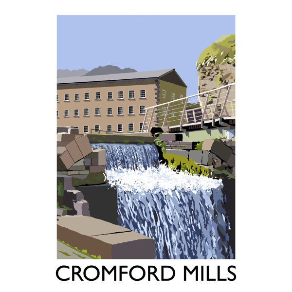 East Urban Home Cromford Mills by Richard O'Neil - Print | Wayfair.co.uk