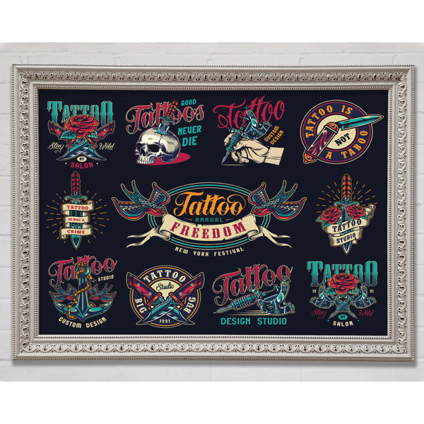 Bright Star Tattoo Flash Art Studio - Single Picture Frame Print ...