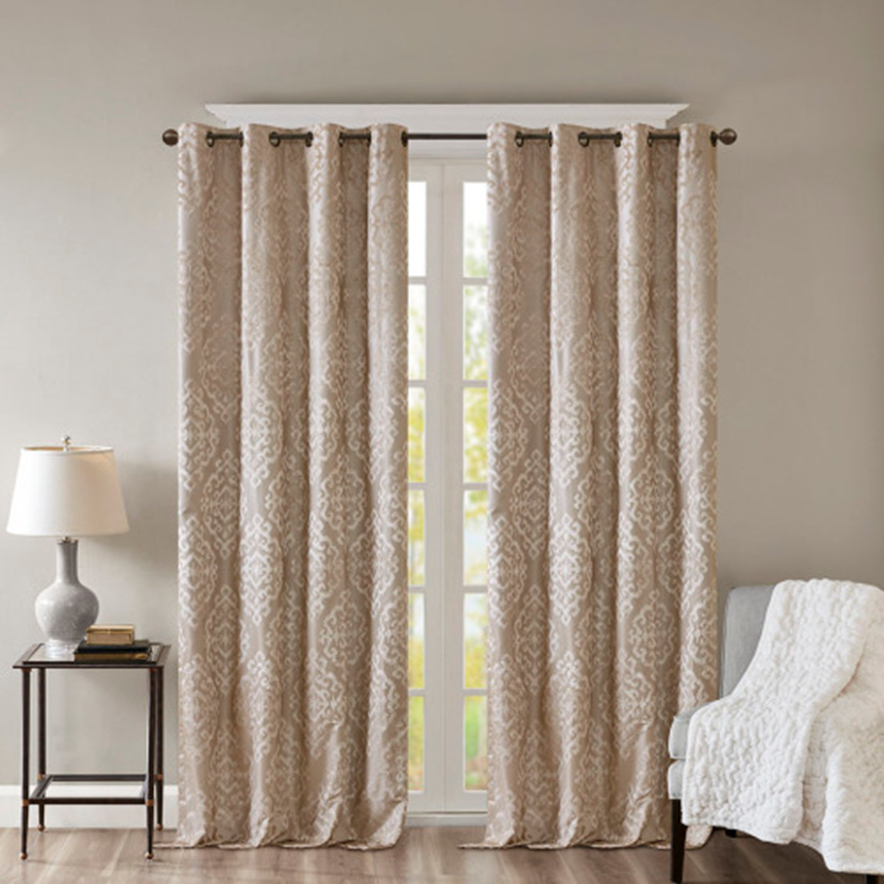 TONY'S APPLIANCES Modern Accent Curtain | Wayfair