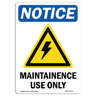 SignMission Maintenance Use Only Sign with Symbol | Wayfair