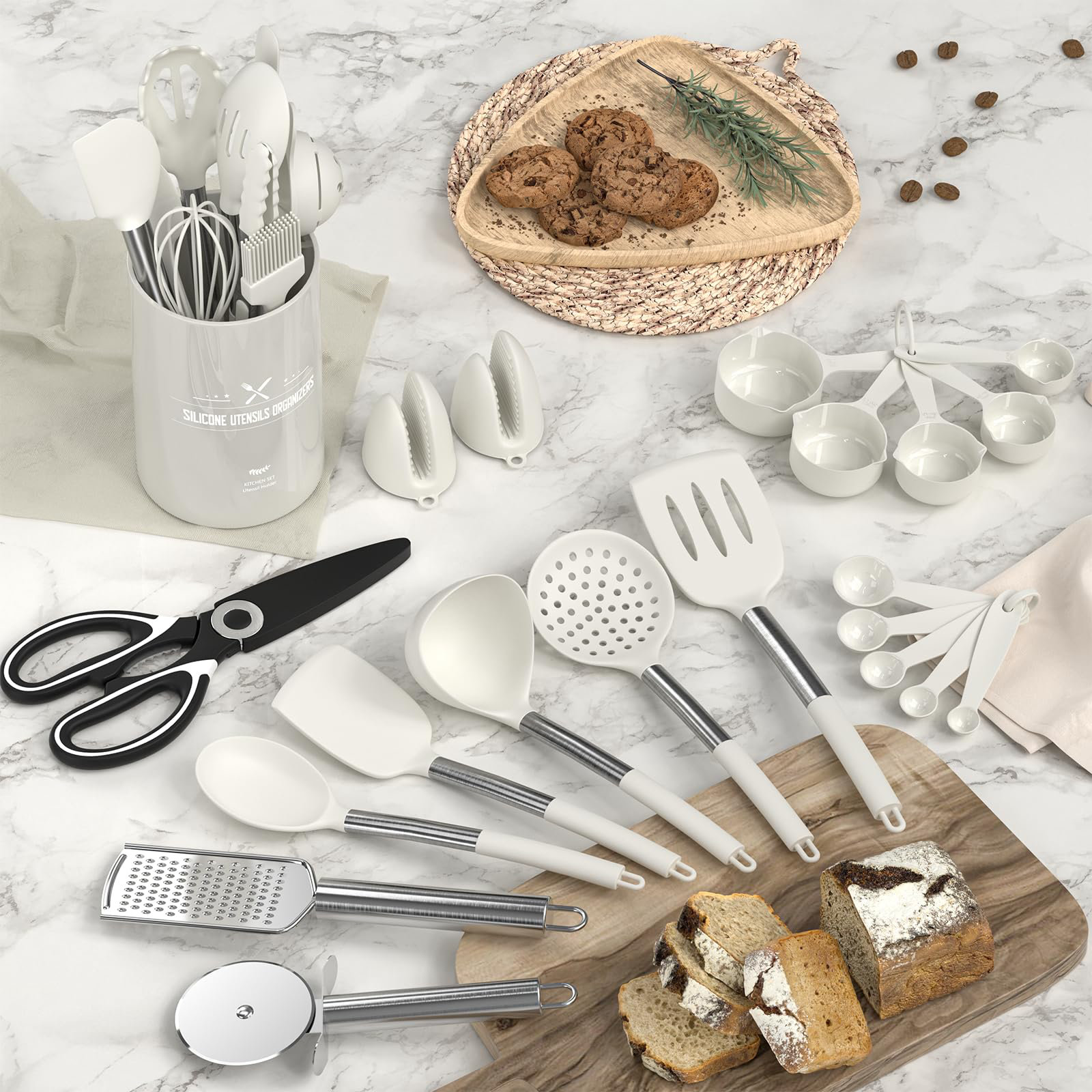 Two trees make a forest Kitchen Utensils Set- 30 PCS Cooking Utensils ...