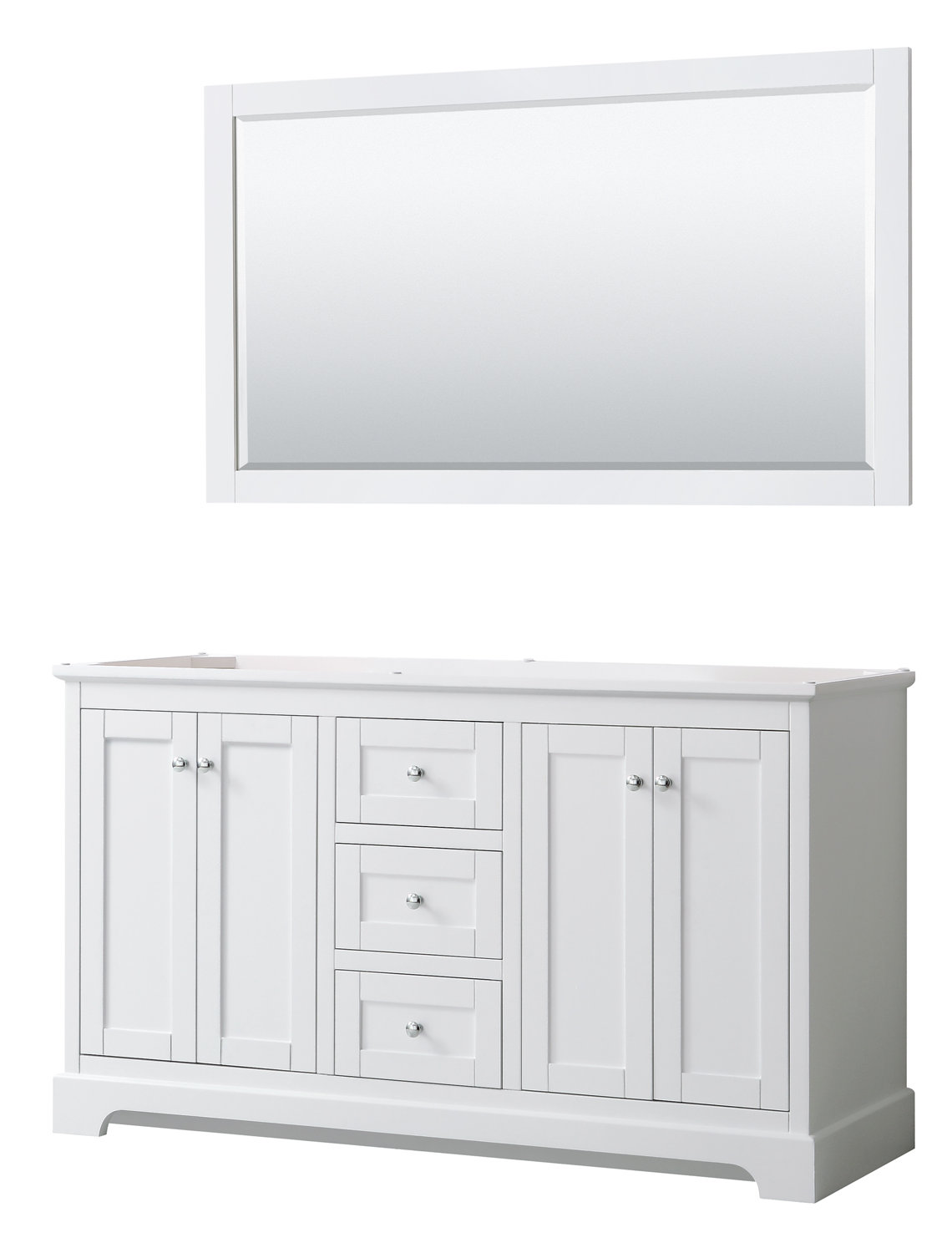 Wyndham Collection Avery 59" Double Bathroom Vanity Base Only | Wayfair