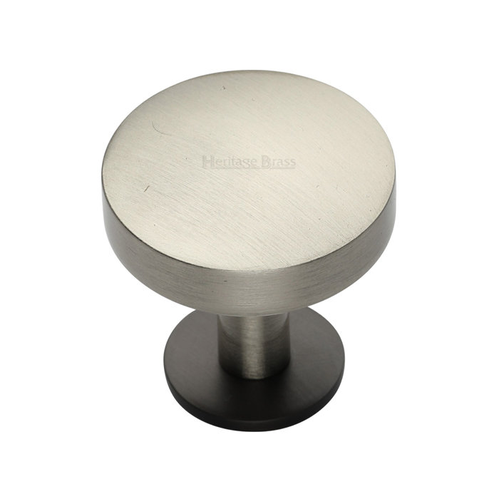 Heritage Brass Cabinet Knob Domed Disc Design with Rose | Wayfair.co.uk