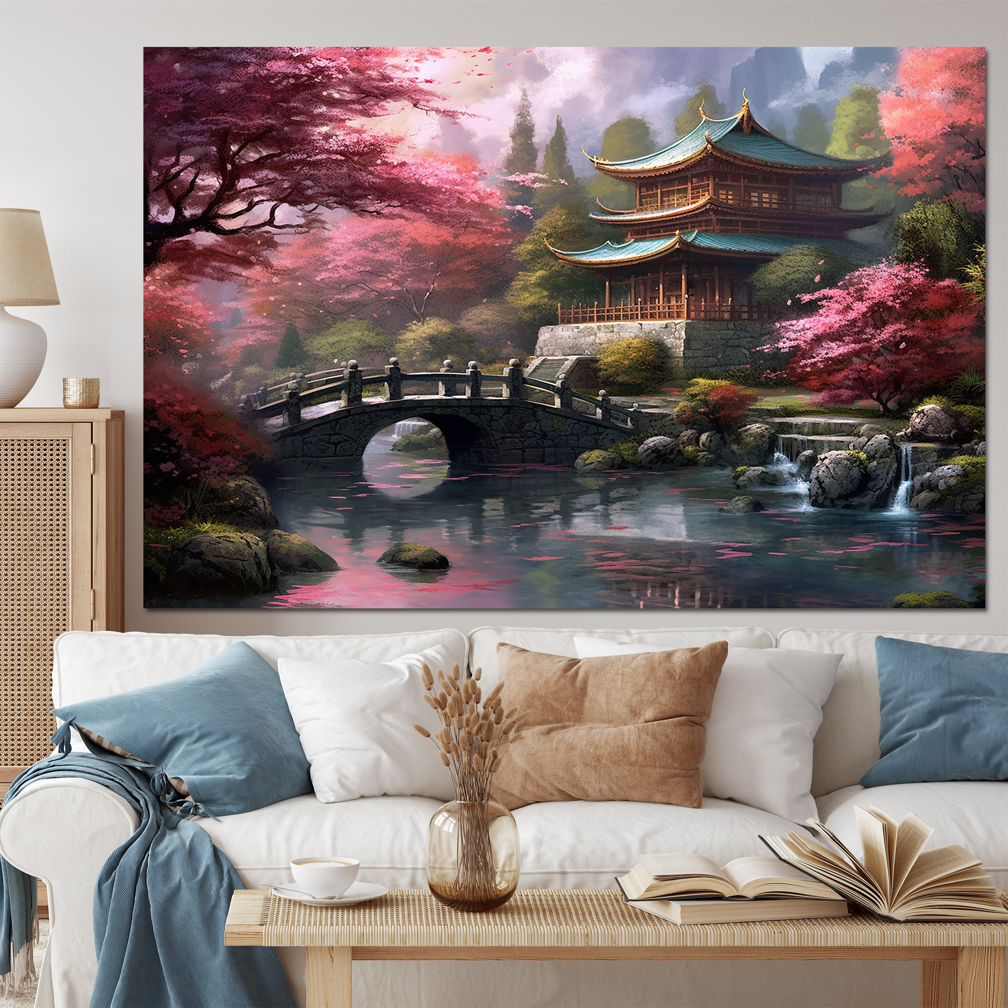 Design Art Japan Land Of The Samurai V - Japanese Canvas Art Print ...