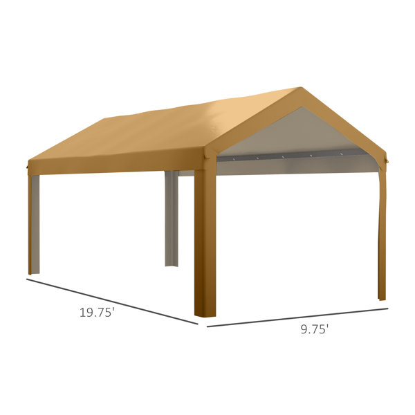 Outsunny 10 Ft. W x 20 Ft. D Canopy | Wayfair