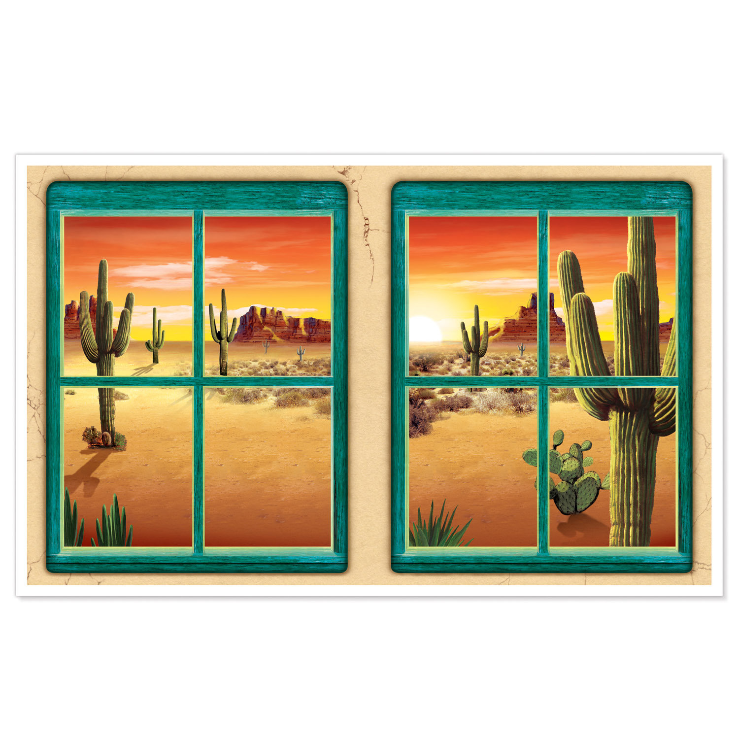 Beistle Desert Insta-View - 3' 2" x 5' 2" - Pack of 6 | Wayfair