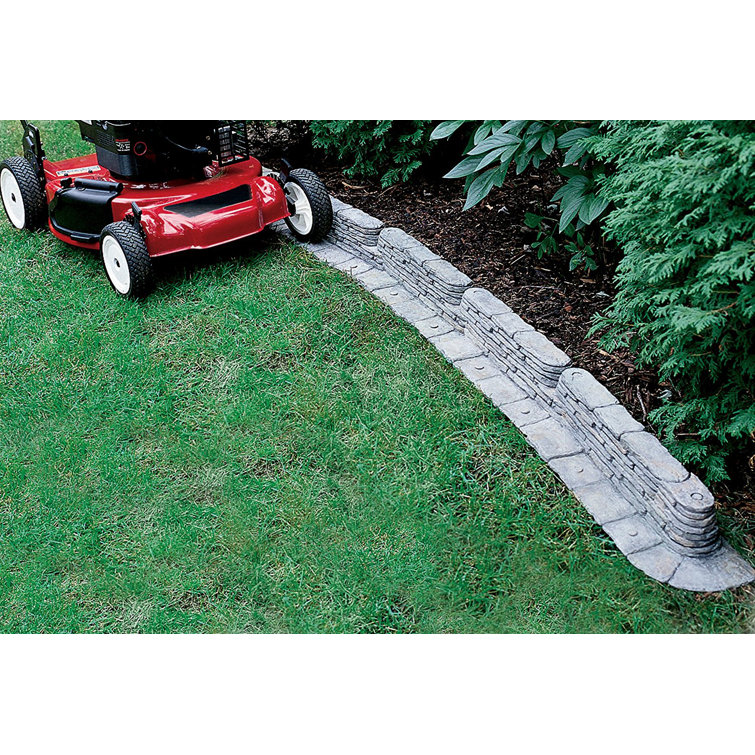 EMSCO Group 3.5'' H x 120'' W Slate Vinyl Lawn Edging | Wayfair