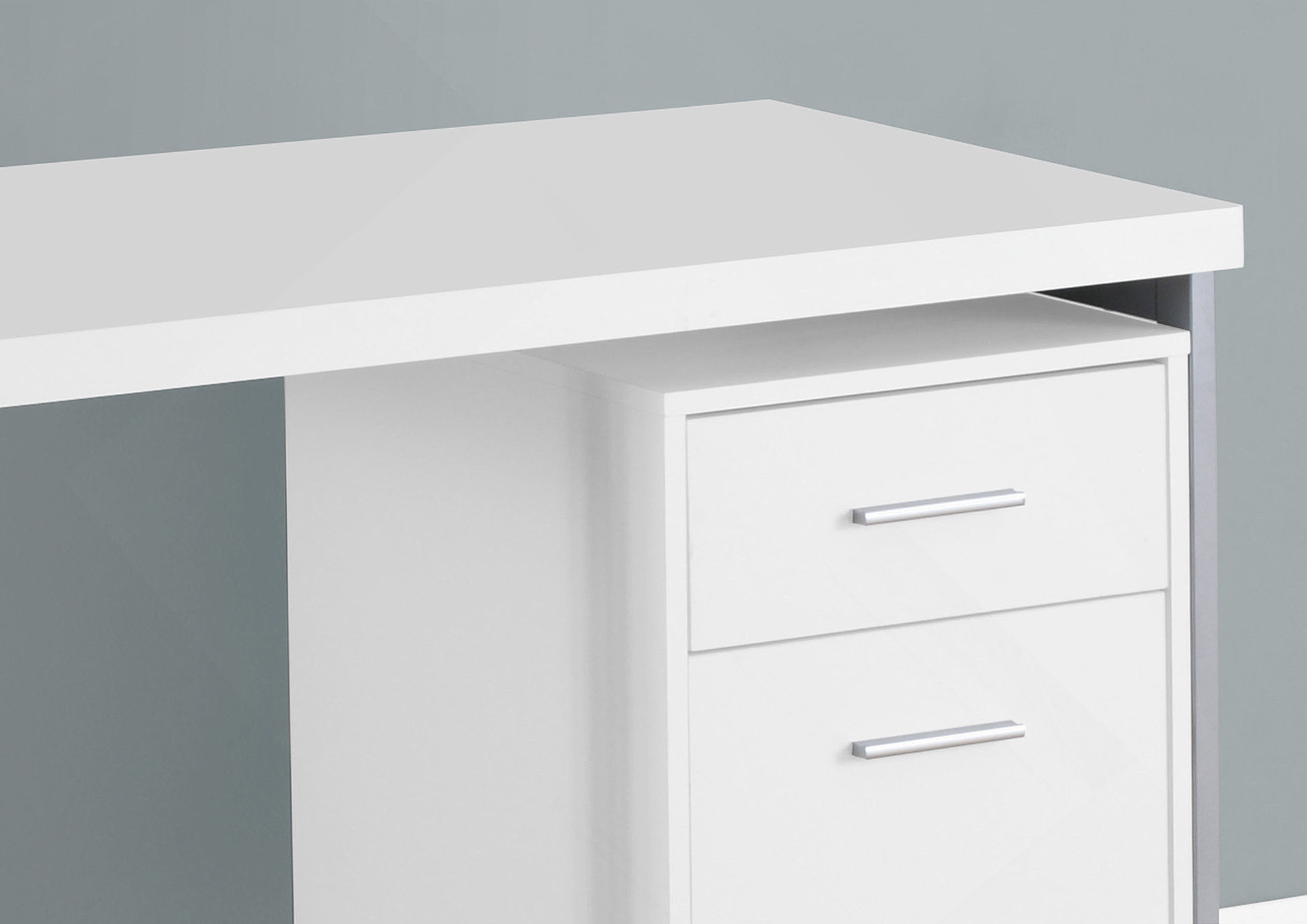 Latitude Run® Modern 48 Inch Reversible Computer Desk With Storage ...