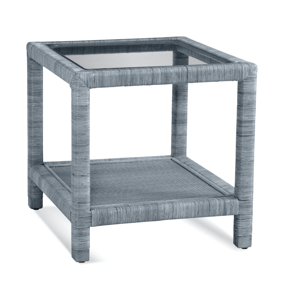 Birch Lane™ Graham Glass Top End Table with Storage & Reviews | Birch Lane