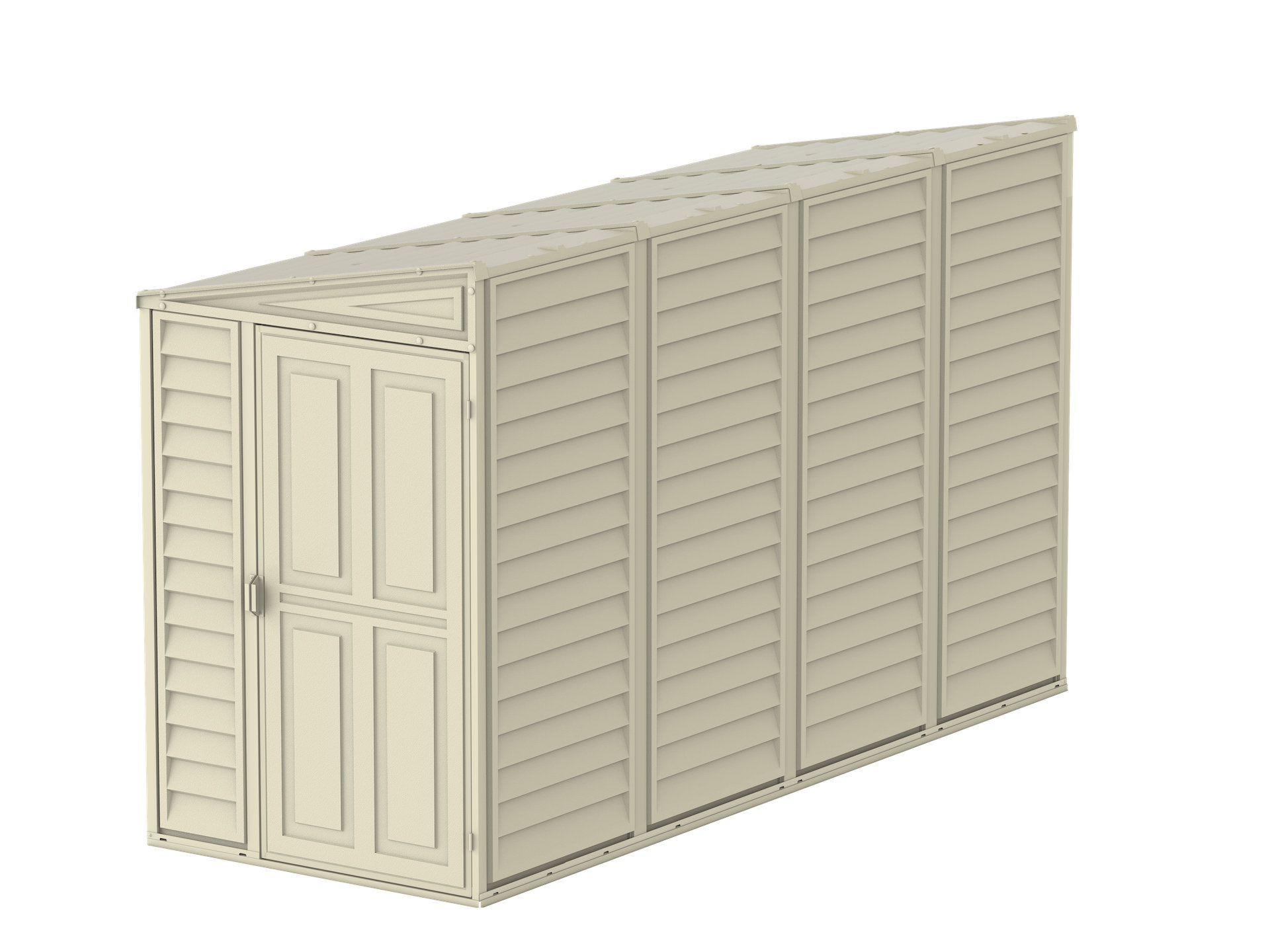 Duramax Building Products 4 ft x 10 ft Plastic Lean-to Storage Shed ...