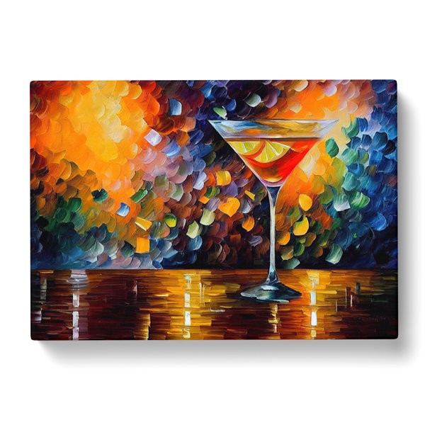Marlow Home Co. Cocktail Painting Vol.1 Abstract - Wrapped Canvas ...