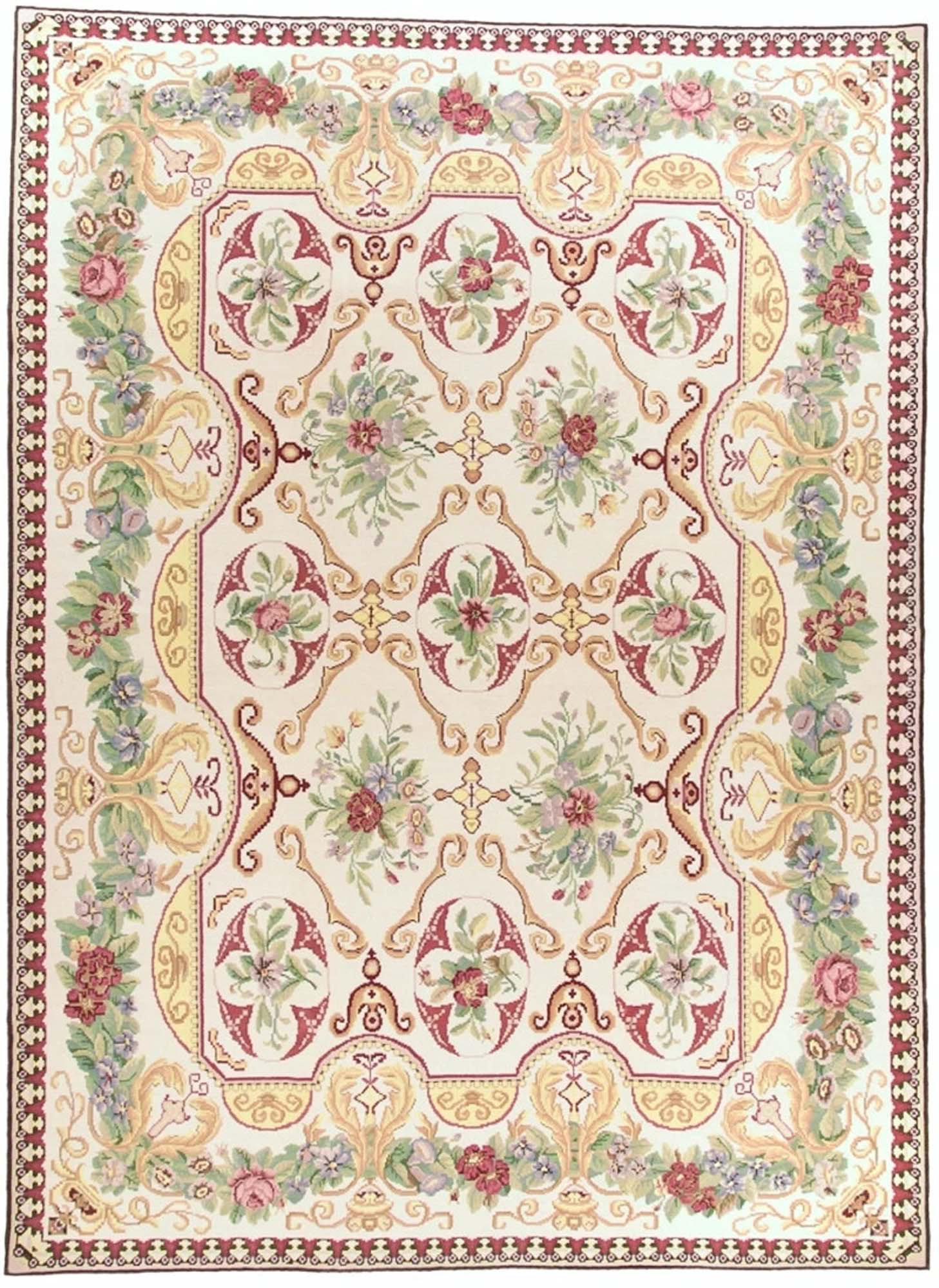 Bokara Rug Co., Inc. Hand-Knotted High-Quality Ivory and Ivory Area Rug ...