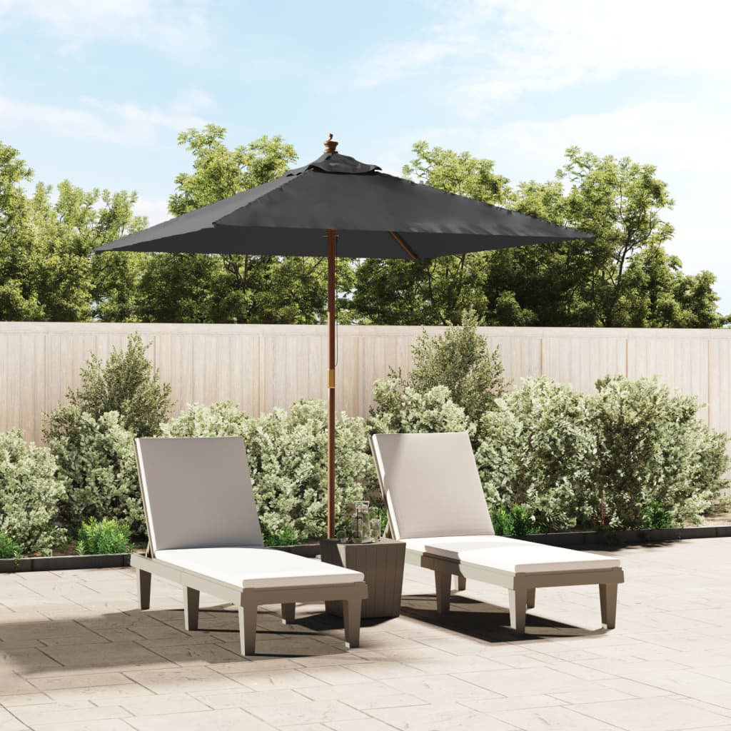 Ophelia & Co. Garden Parasol Solid Hardwood, Bamboo Square - Wayfair Canada