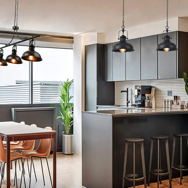 Williston Forge Waynetown 1 - Light Black Single Pendant & Reviews ...