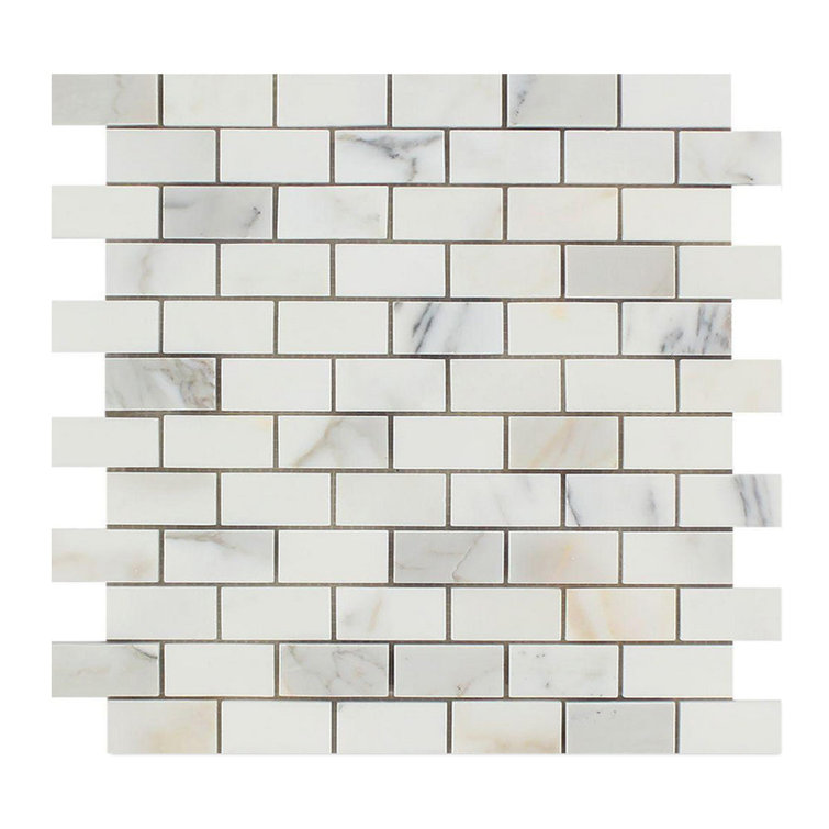 Stone & Tile Shoppe, Inc. Marble Brick Joint Mosaic Wall & Floor Tile ...