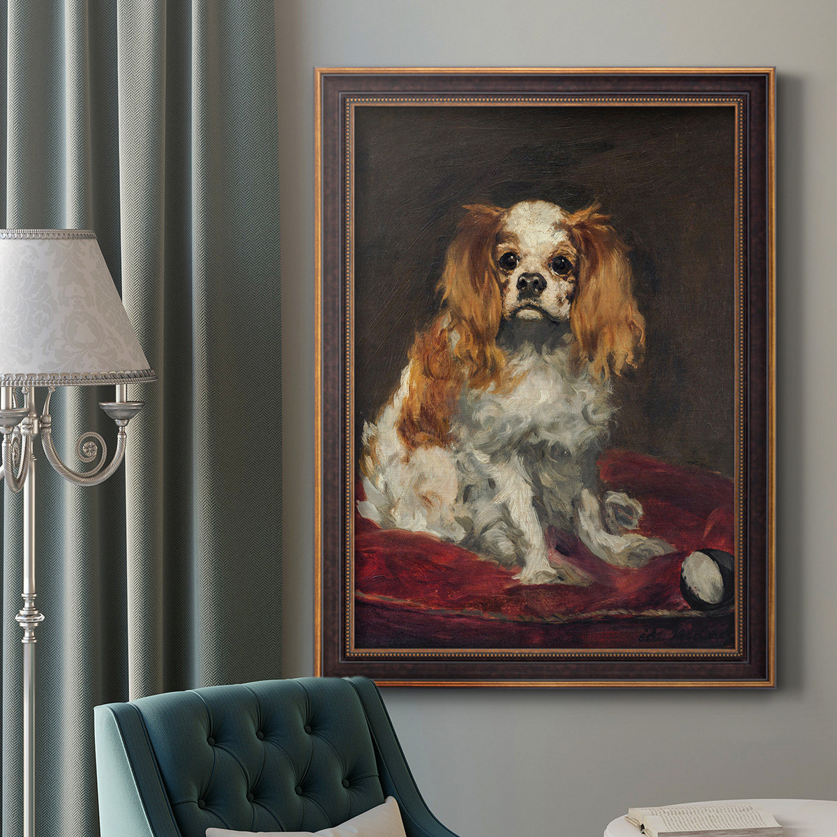 Red Barrel Studio® Cavalier King Charles - Picture Frame Painting on ...