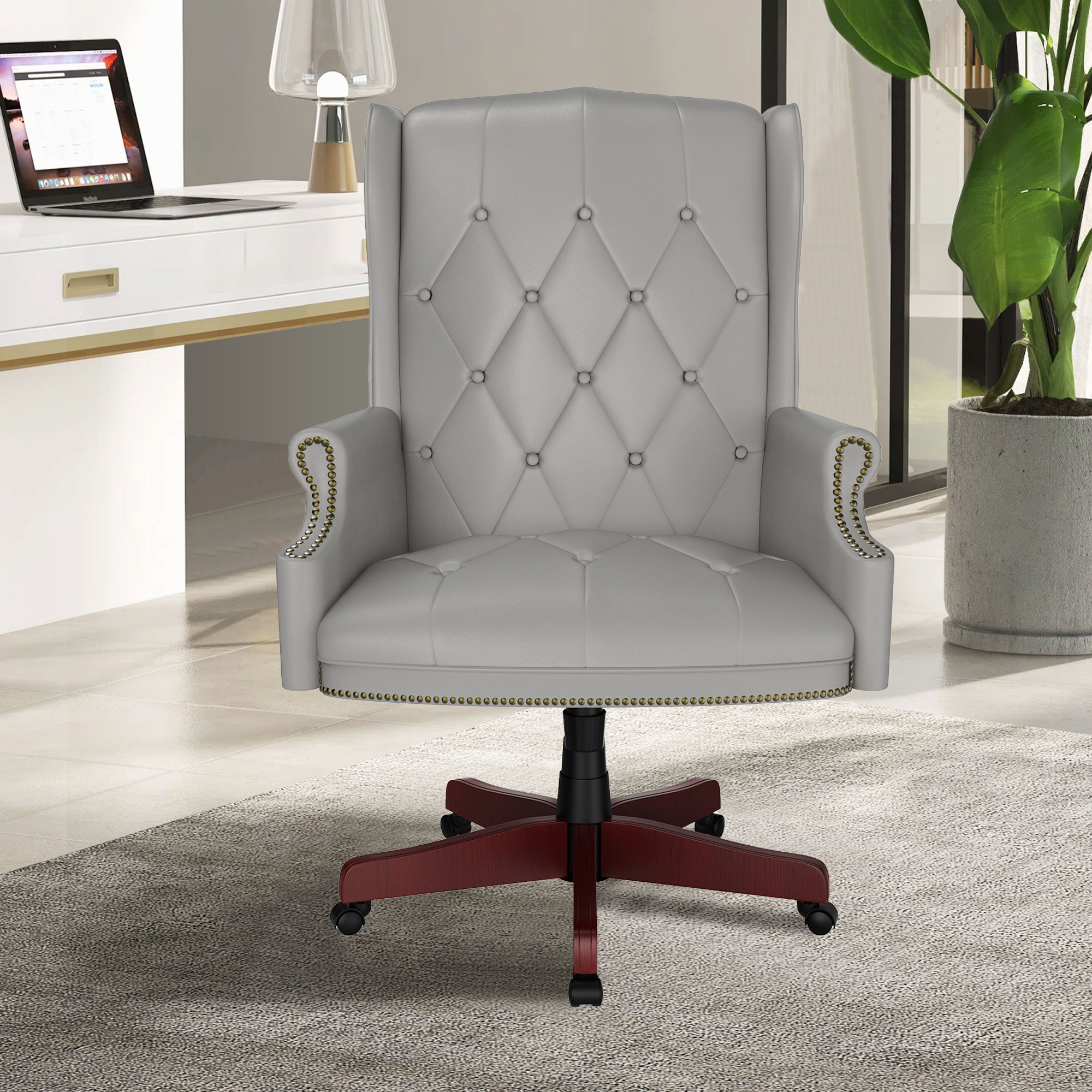Wildon Home® Annemiek Faux Leather Commercial Use Executive Chair | Wayfair