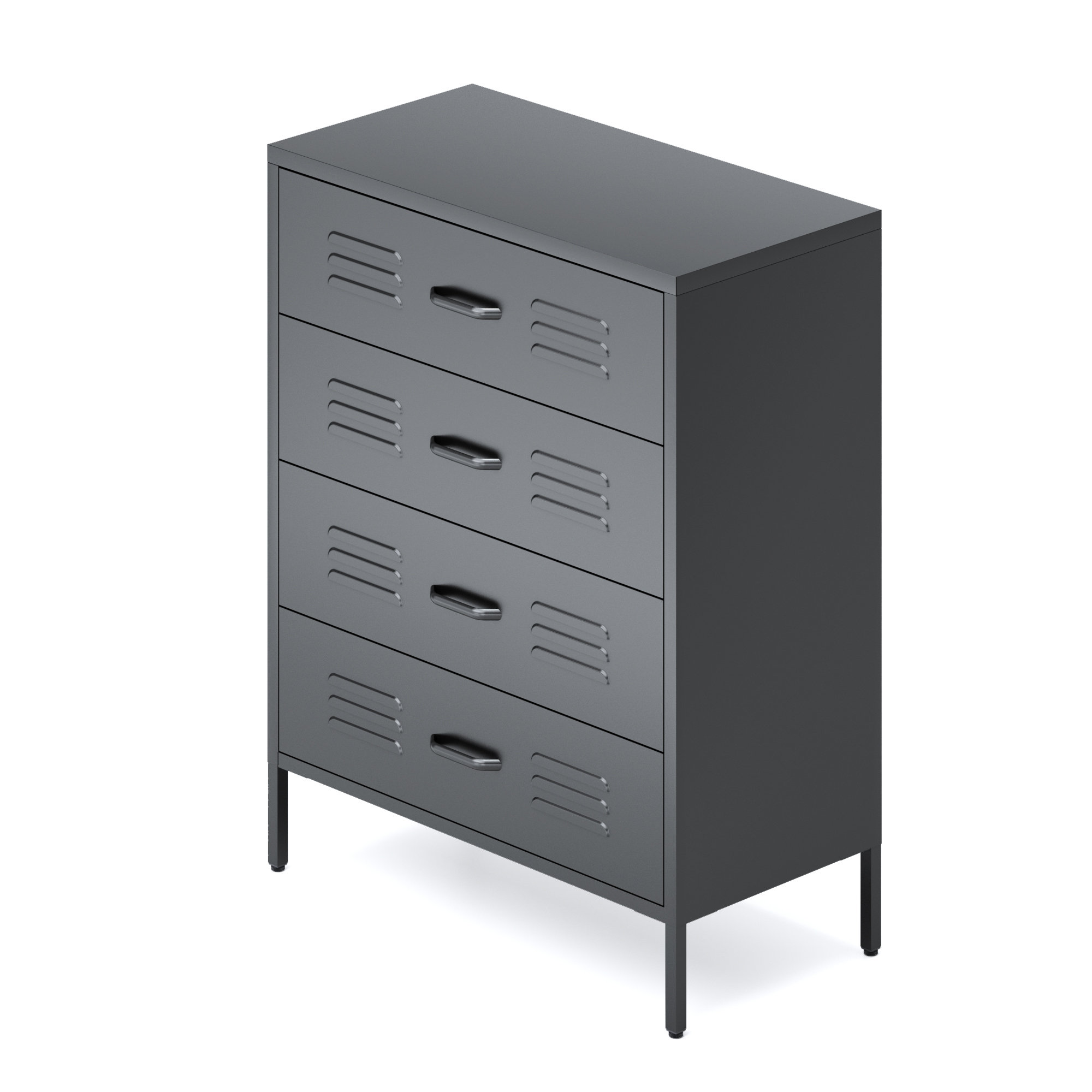 Inbox Zero Makinly Steel Accent Cabinet | Wayfair