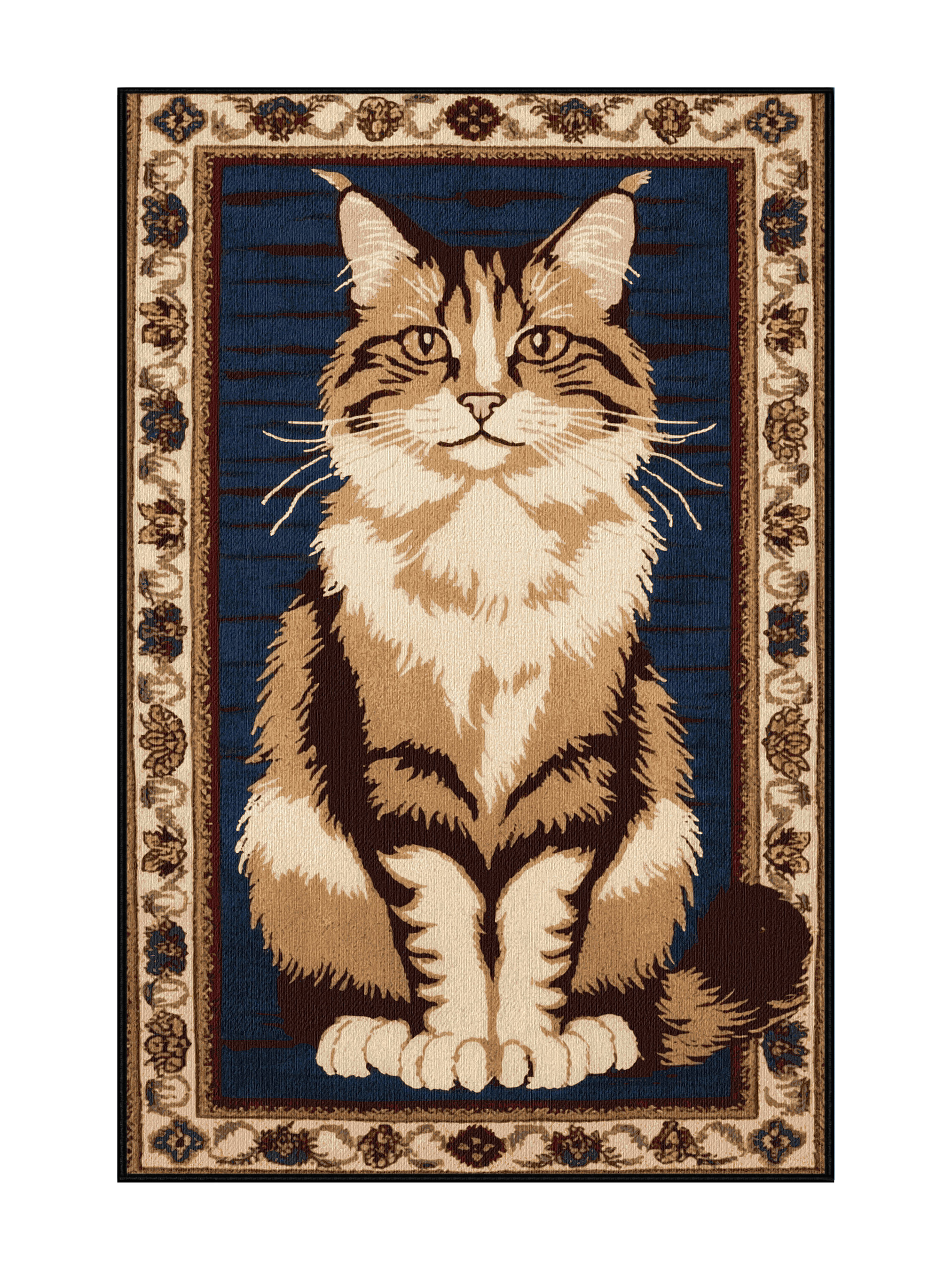 Dakota Fields Washable Javanese Cats Area Rug | Wayfair