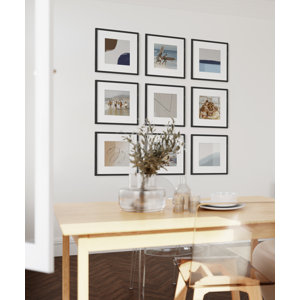 Haus and Hues Wood Picture Frame - Set of 9 | Wayfair