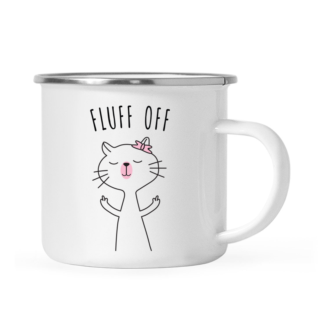 Trinx Funny Cat Lover Campfire Fluff Off Coffee Mug | Wayfair