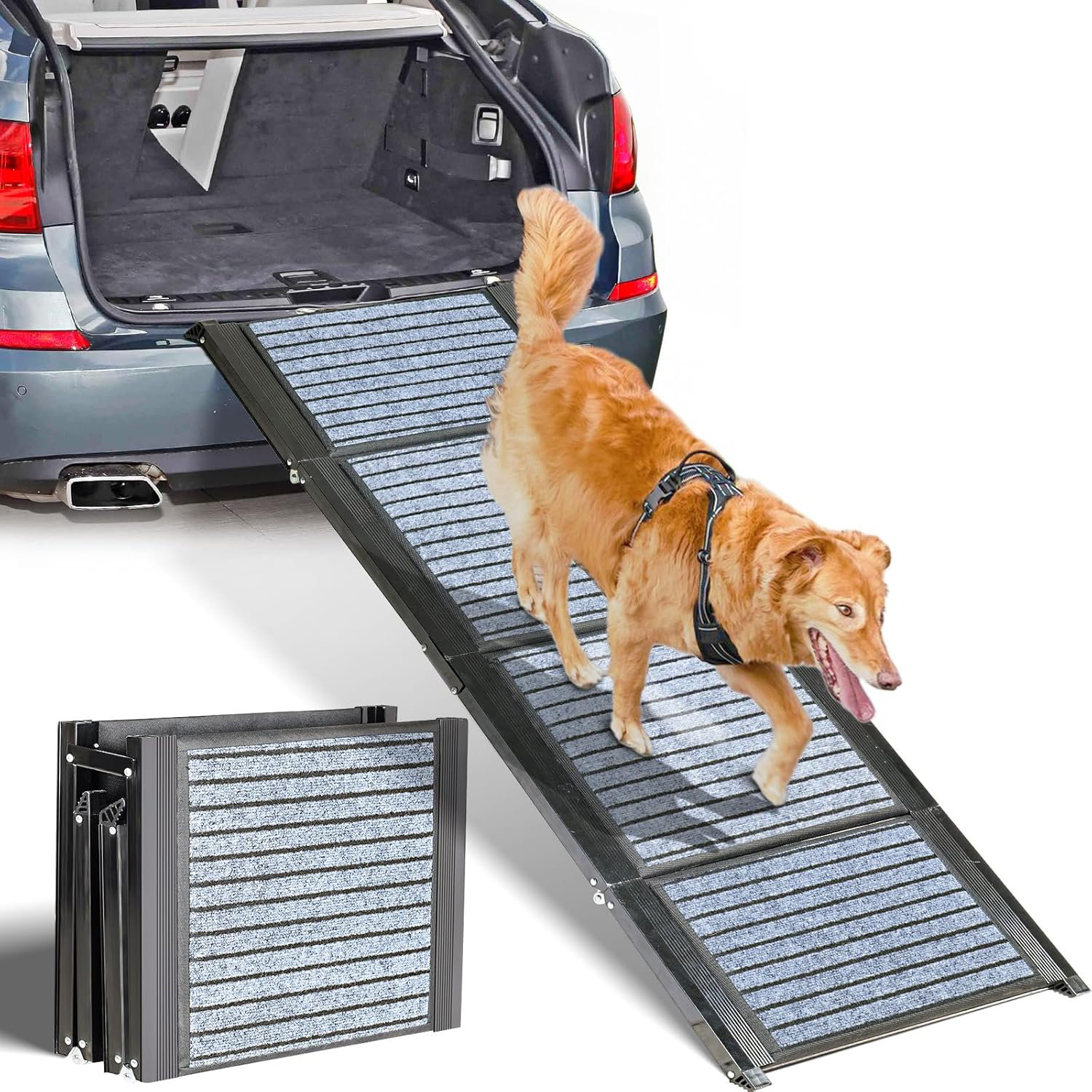 Archie & Oscar™ Dog Car Ramp For Medium And Large Dogs, Pet Stairs Ramp ...