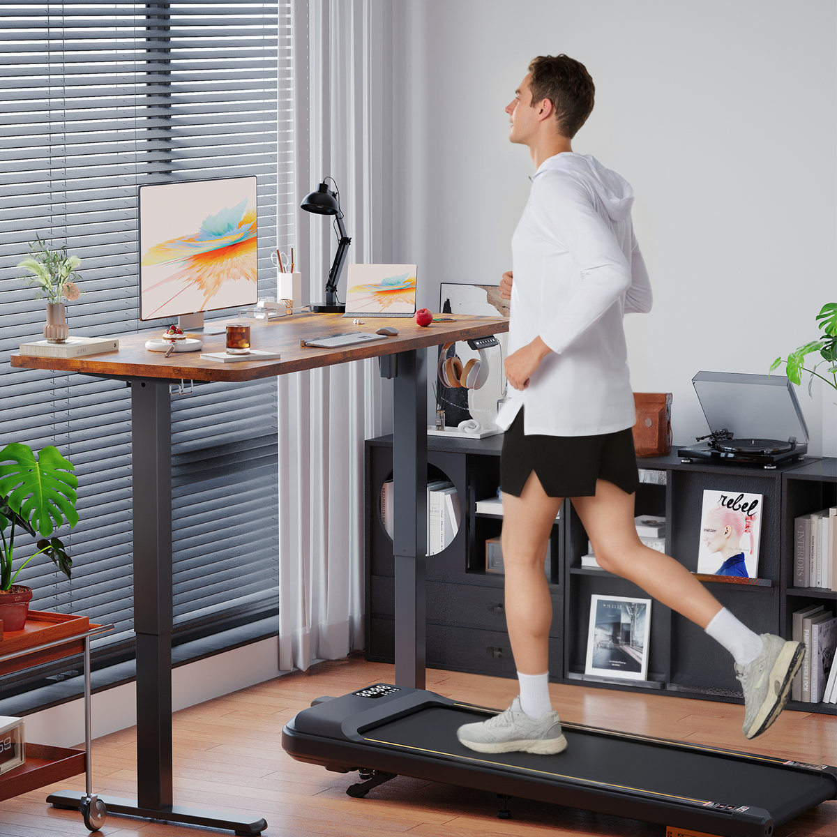 17 Stories Electric Standing Desk Height Adjustable Desk Sit Stand Desk ...