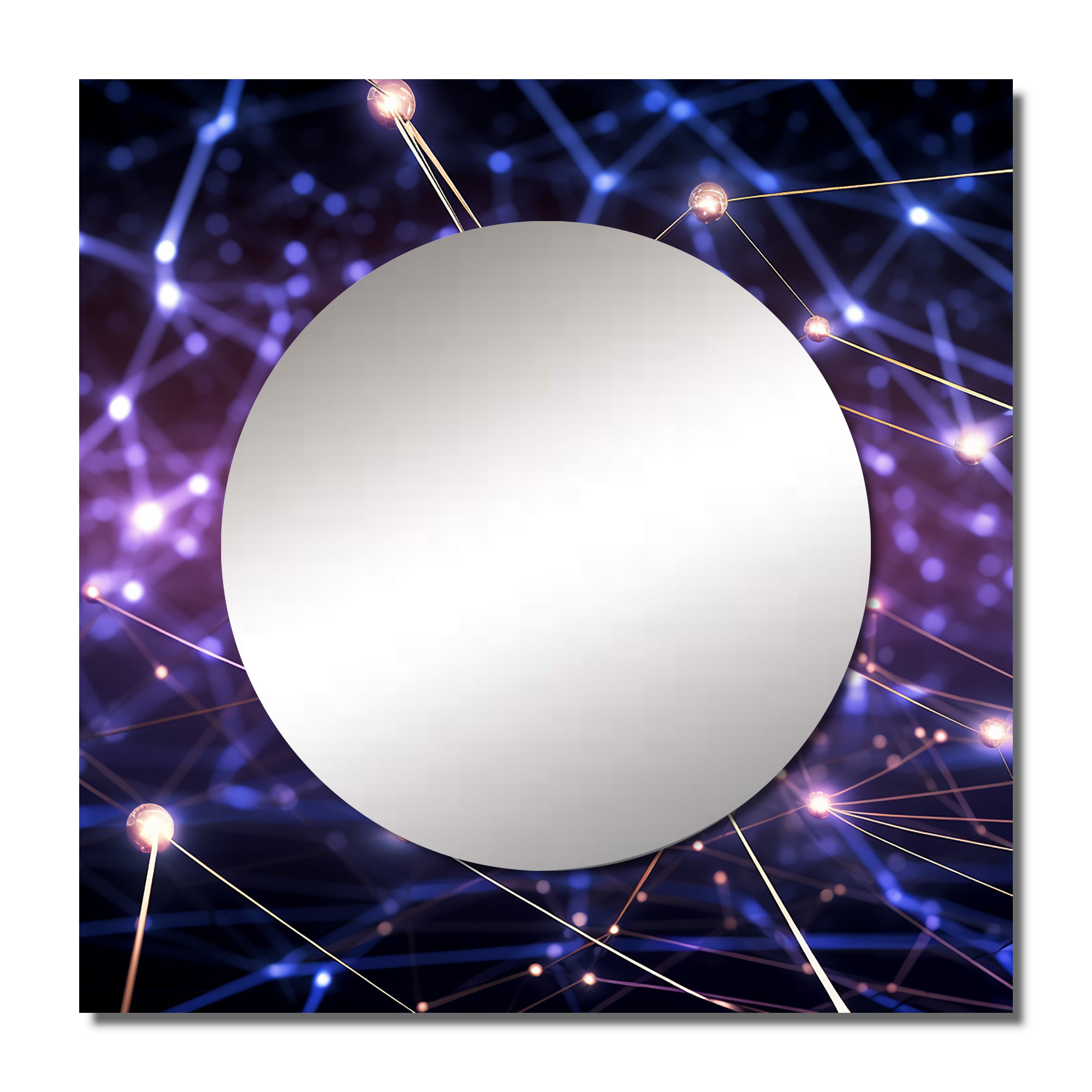 Design Art Abstract Light Infinity Matrix - Fractals Large Square ...