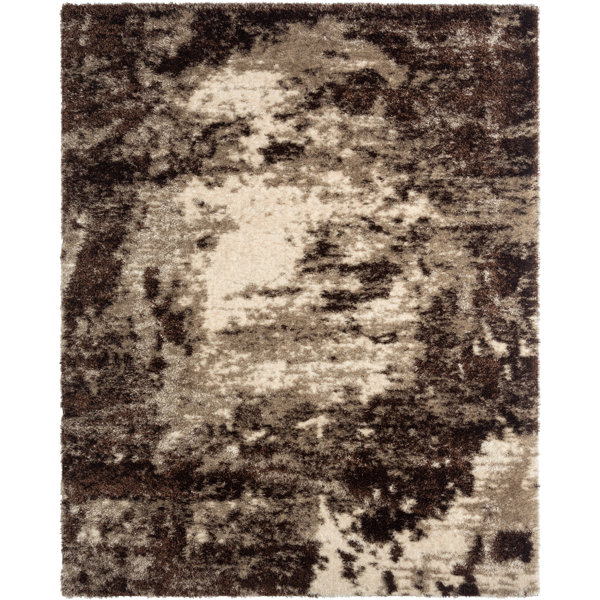 Madison Couture Rugs Losana Abstract Area Rug in Brown & Reviews | Perigold
