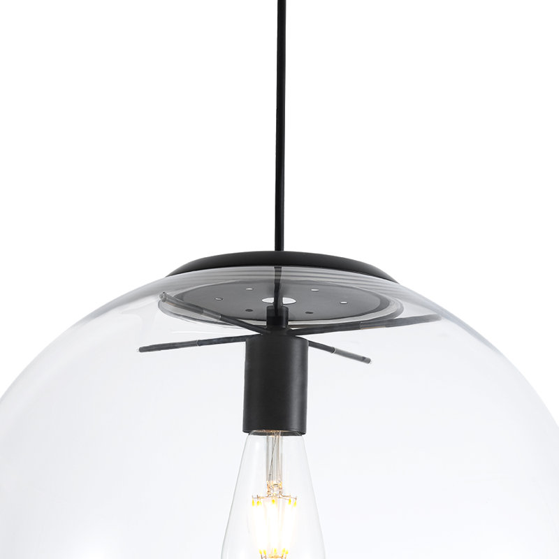 Ivy Bronx Minimalist 1-Light Glass Sphere Pendant | Wayfair