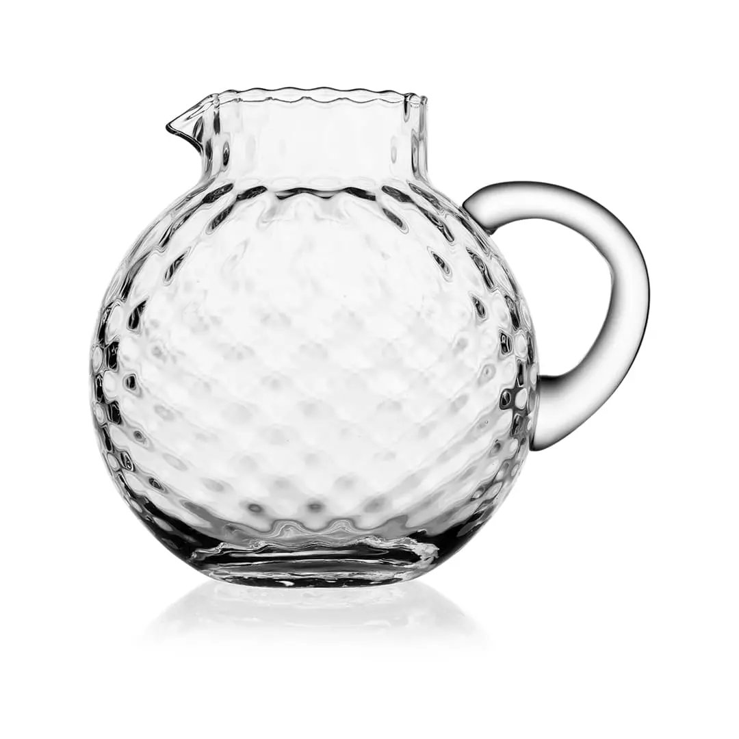 IVV Glassmakers Glu-Ball Pitcher Optic Clear H.18,2 Cm. Lt.1.45 | Perigold