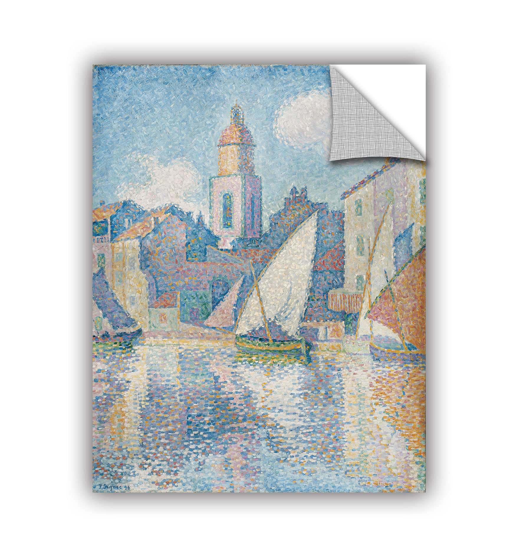 ArtWall Paul Signac Steeple of Saint Tropez, 1896 Wall Decal | Wayfair