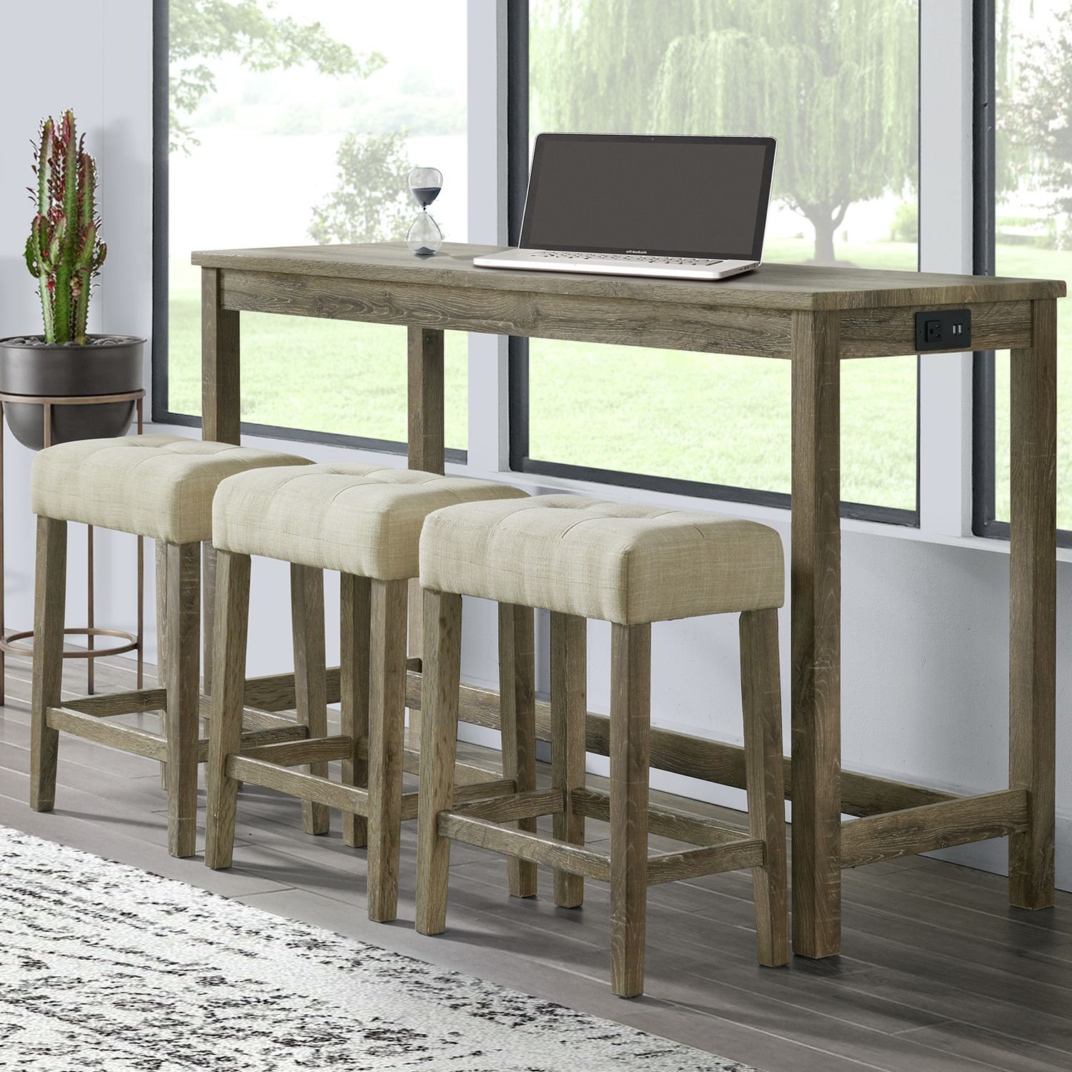 Gracie Oaks Abinaash Counter Height Dining Set & Reviews - Wayfair Canada