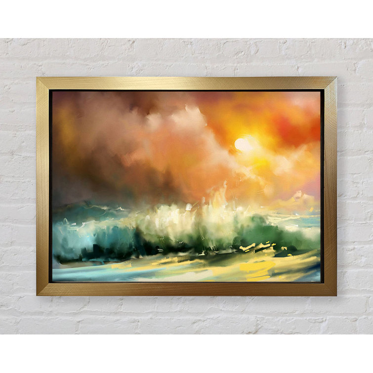 Bright Star Raging Ocean Skies - Single Picture Frame Art Prints ...