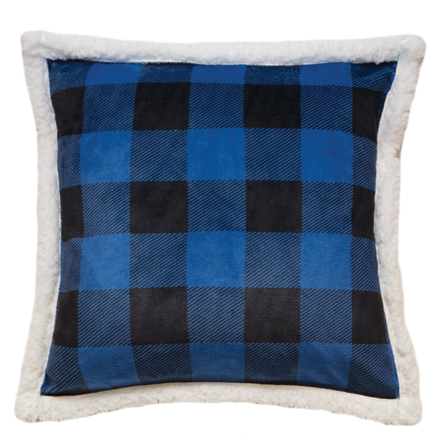 Carstens Inc. Wrangler Blue Lumberjack Buffalo Plaid Sherpa Fleece ...